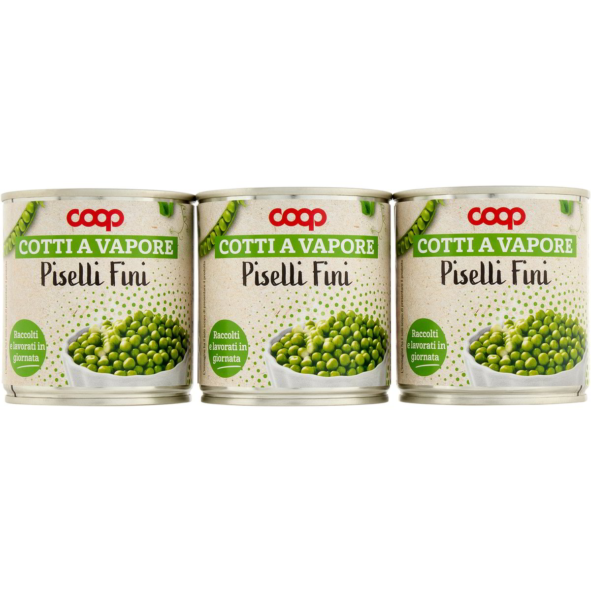 Piselli fine cotti a vapore COOP 3 X 150 G - Coop Shop
