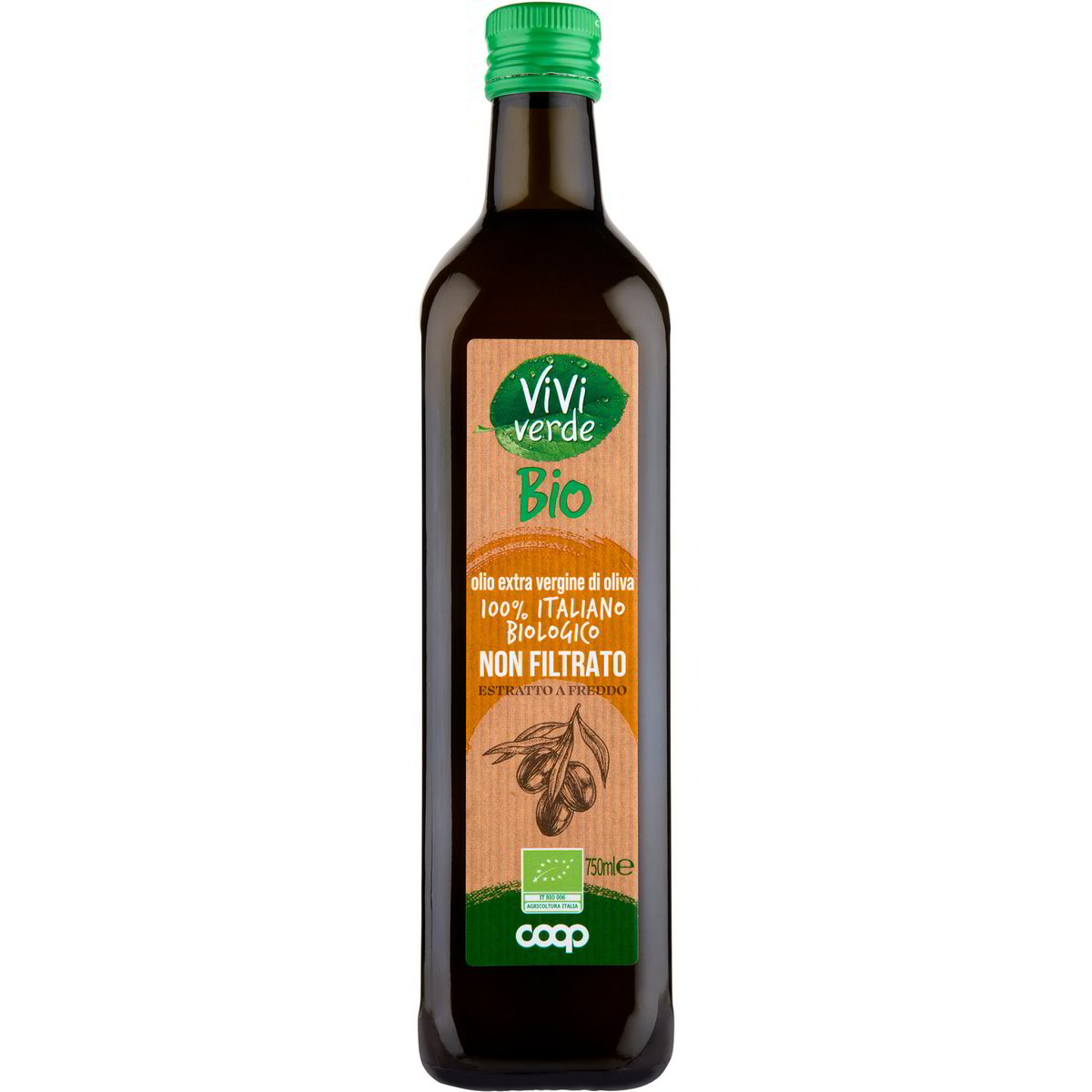 Olio extravergine di oliva non filtrato COOP - VIVI VERDE 750 ML - Coop ...