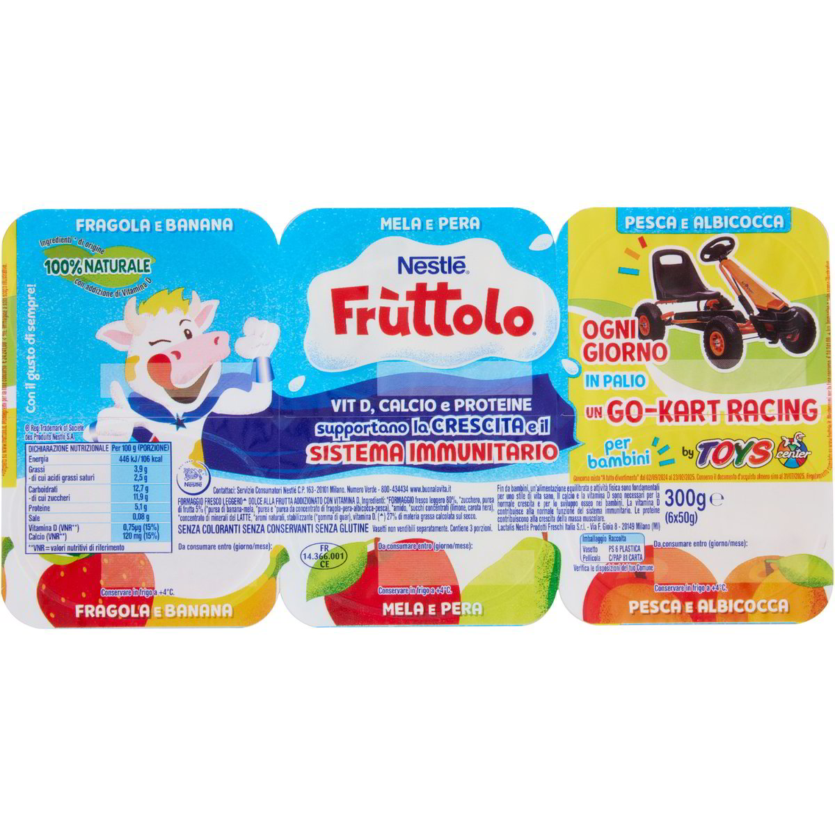 Fruttolo formaggio gusti misti NESTLÈ 6 X 50 G - Coop Shop