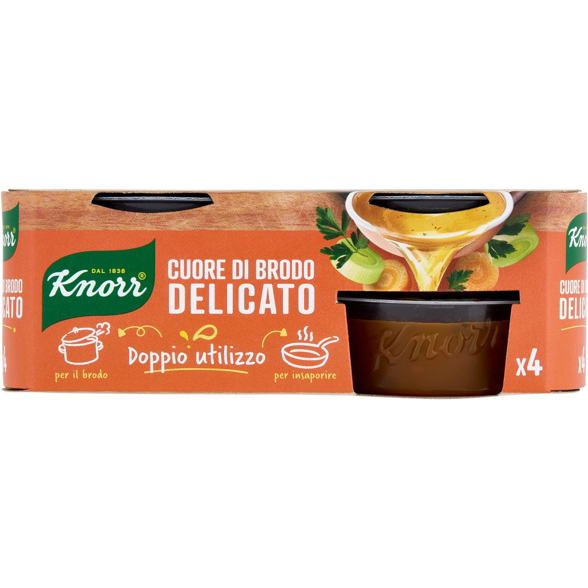 Brodo cuore di brodo delicato KNORR 4 X 28 G - Coop Shop