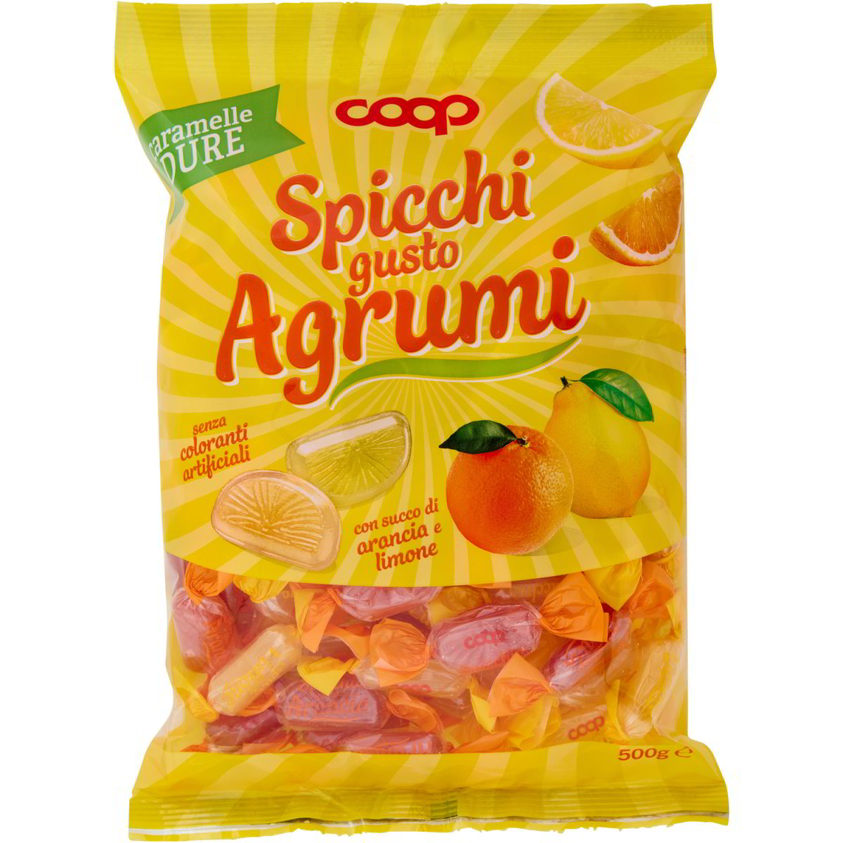 Caramelle gusto agrumi spicchi COOP 500 G - Coop Shop