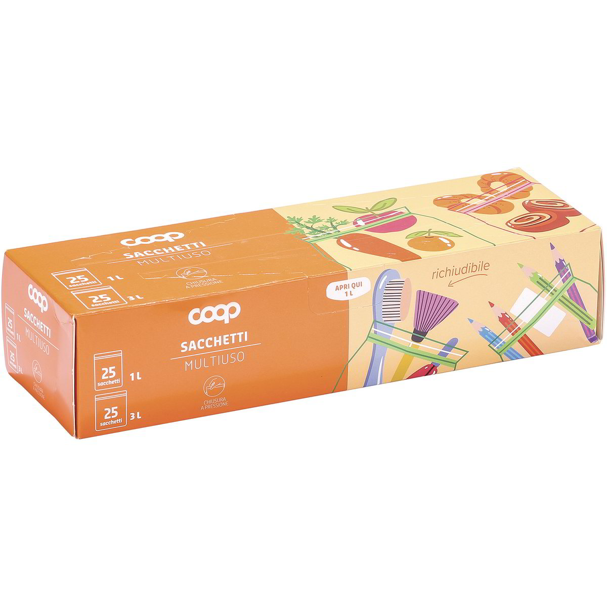 Sacchetti multiuso 1l x25 - 3l x25 COOP 1 PZ - Coop Shop