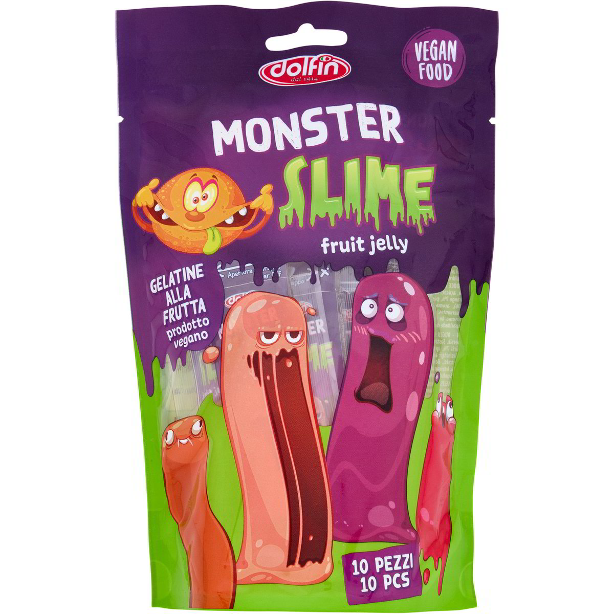 Caramelle gelatine alla frutta monster slime DOLFIN 200 G - Coop Shop