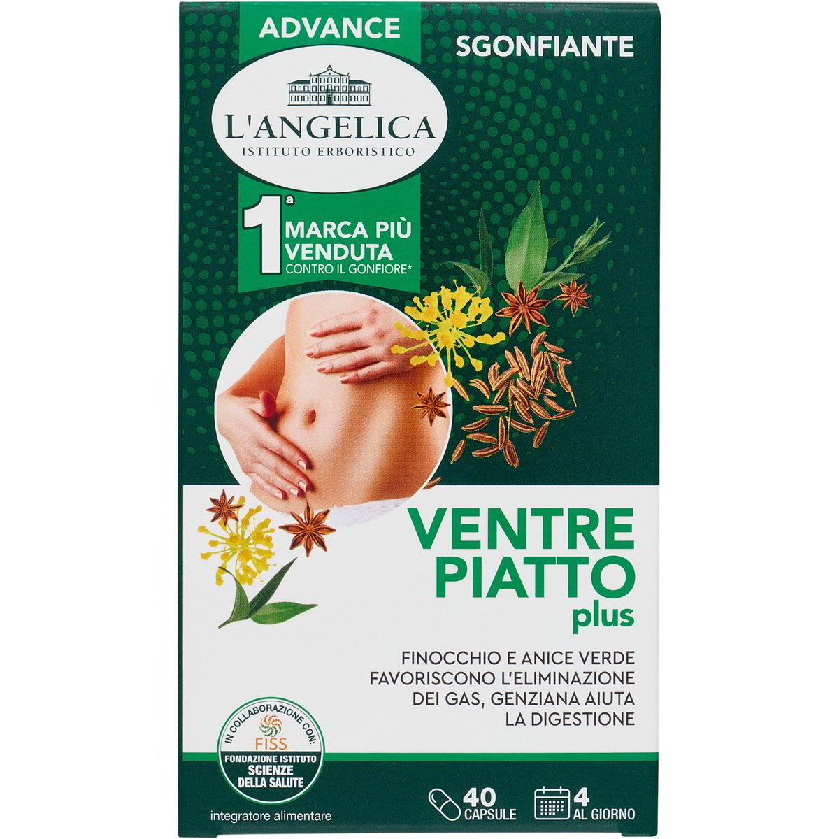 Integratore ventre piatto x40 L'ANGELICA 22,9 G - Coop Shop