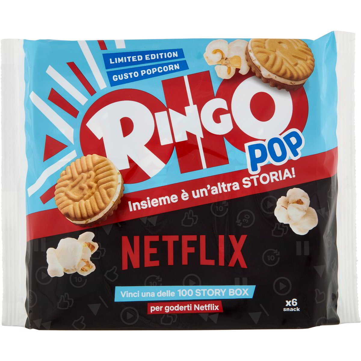 Ringo pop biscotto al gusto popcorn x6 PAVESI 9 X 165 G - Coop Shop
