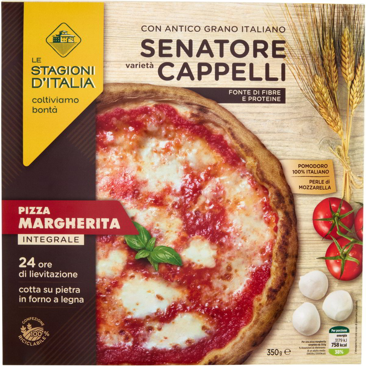 Pizza margherita integrale senatore cappelli LE STAGIONI D'ITALIA 350 G ...