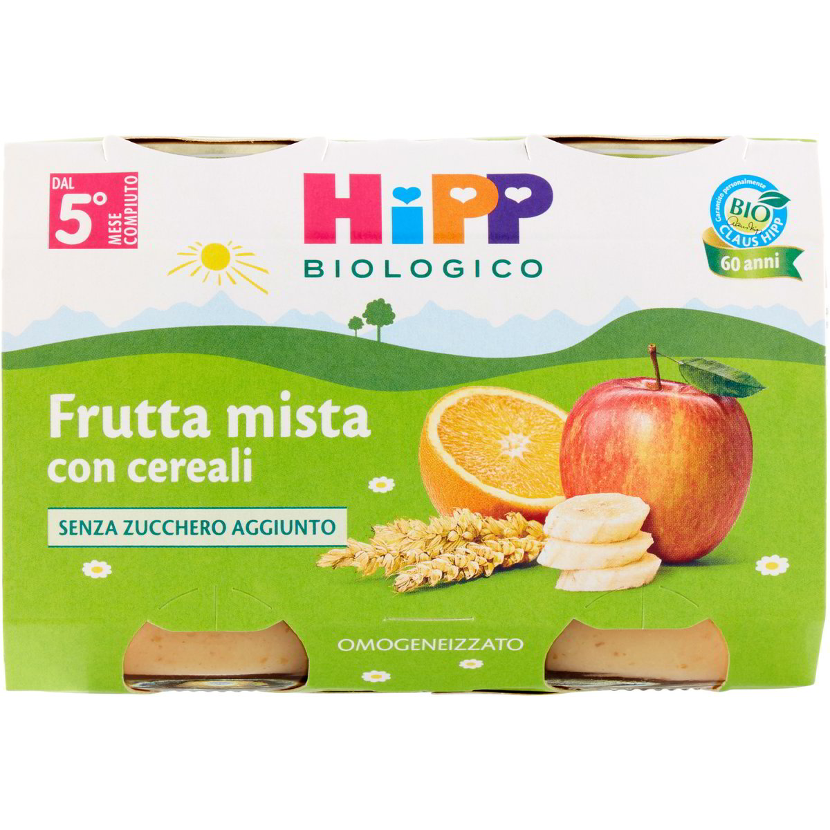 Omogeneizzato frutta mista con cereali HIPP 2 X 125 G - Coop Shop