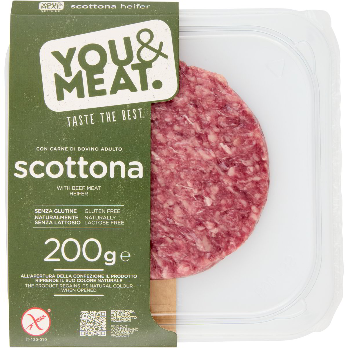 Hamburger bovino adulto scottona YOU&MEAT 200 G - Coop Shop