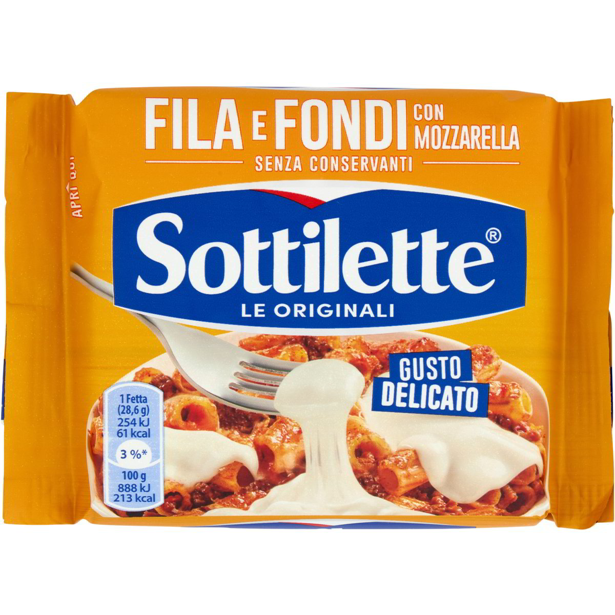 Sottilette fila e fondi SOTTILETTE 200 G - Coop Shop
