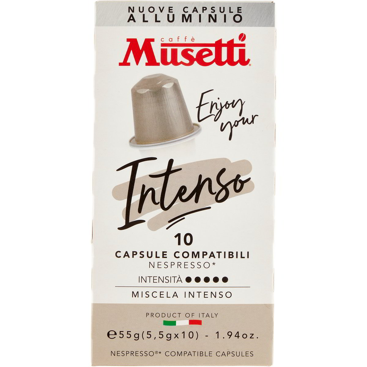 Capsule caffè intenso x10 MUSETTI - NESPRESSO 55 G - Coop Shop