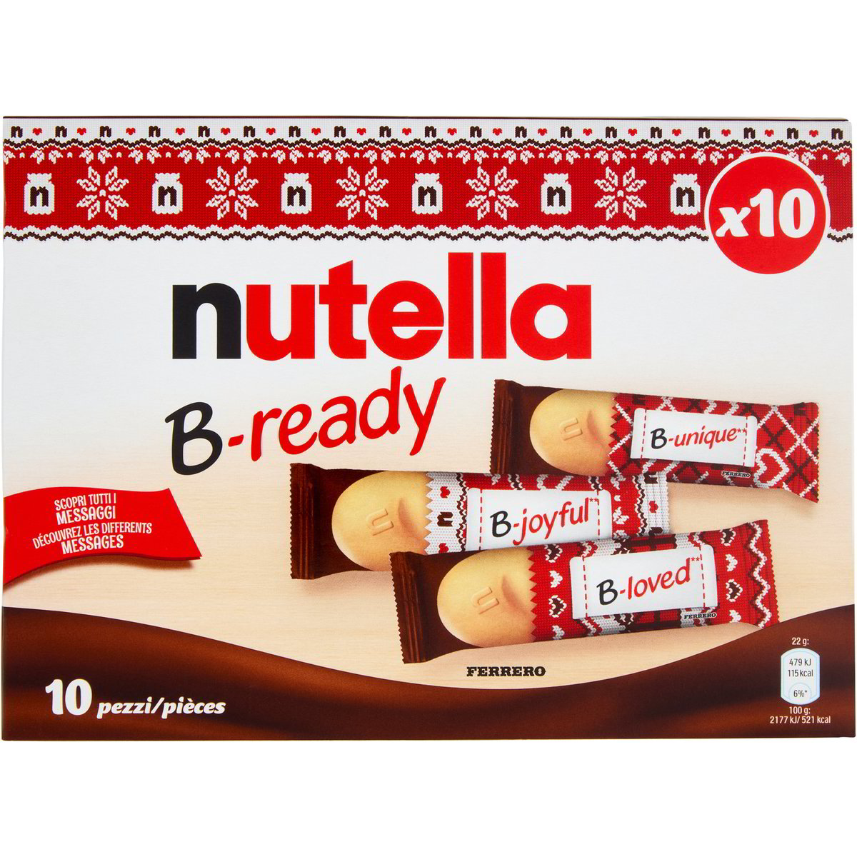 Nutella b-ready FERRERO 10 X 22 G - Coop Shop