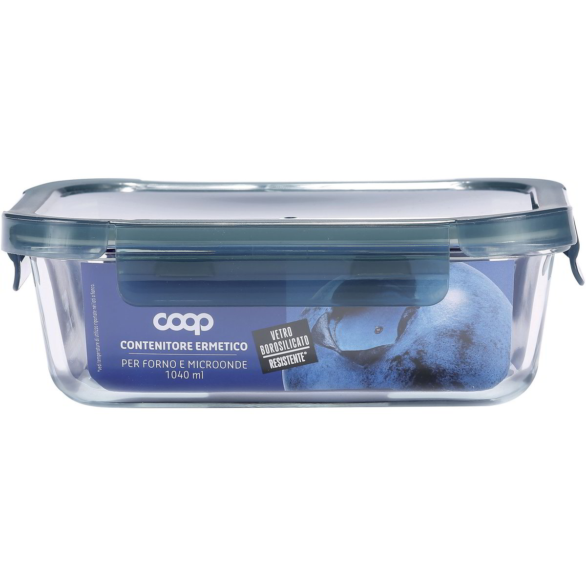 Contenitore ermetico in vetro con coperchio 1040ml COOP 1 PZ - Coop Shop