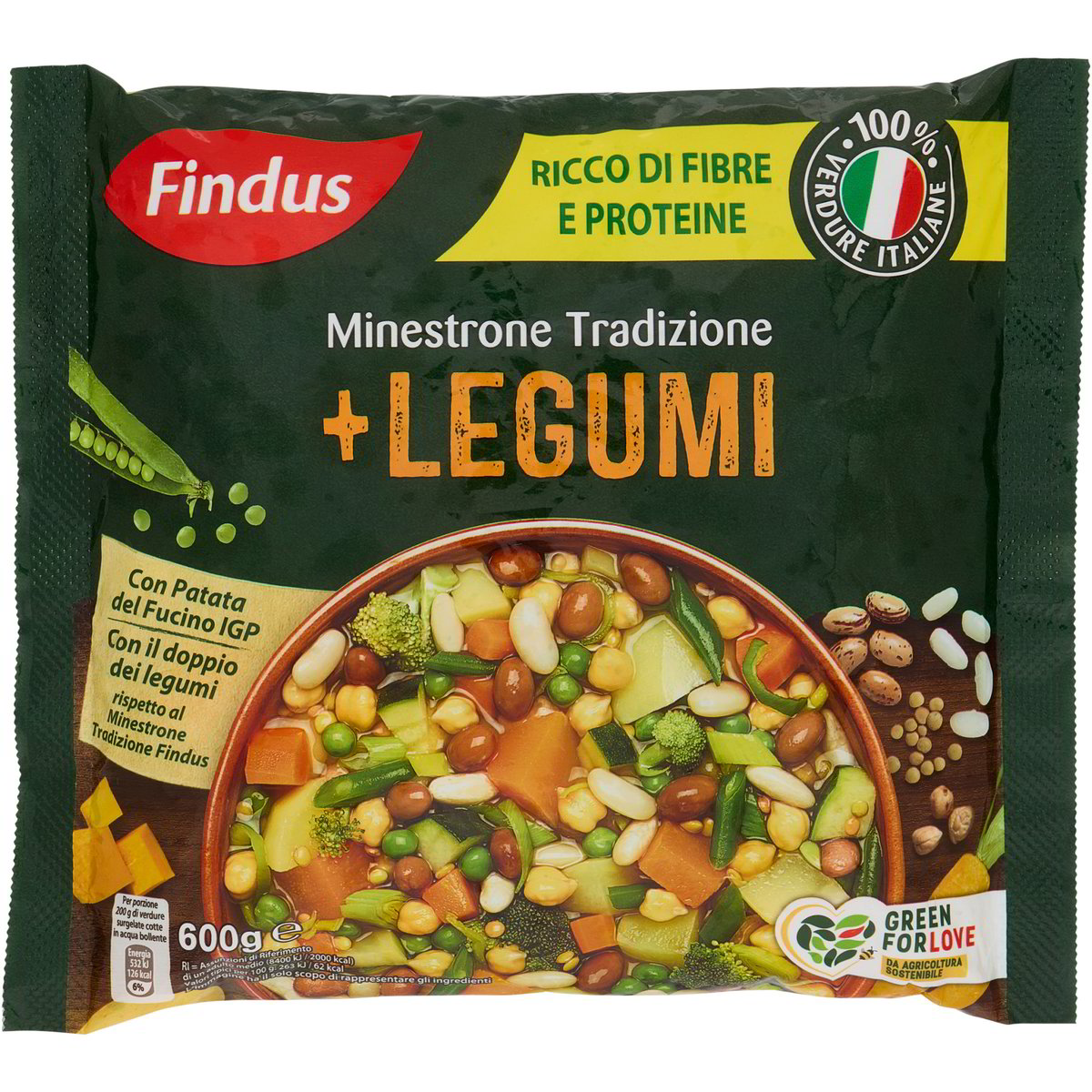 Minestrone tradizionale con legumi FINDUS 600 G - Coop Shop