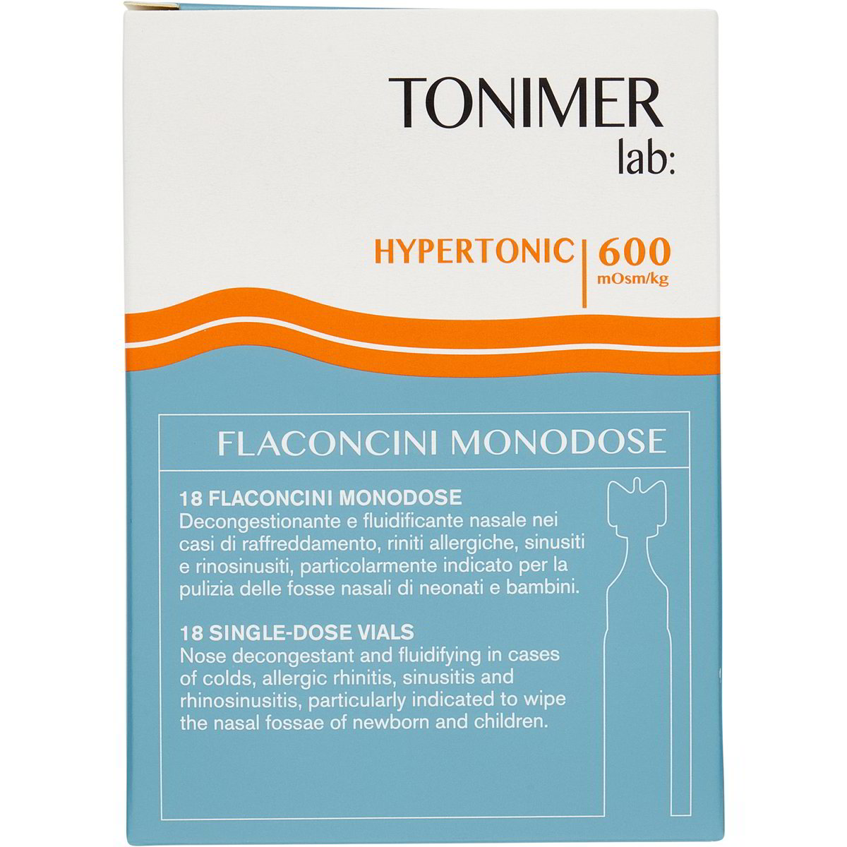Aerosol flaconcini soluzione ipertonica x18 TONIMER LAB 18 X 5 ML ...