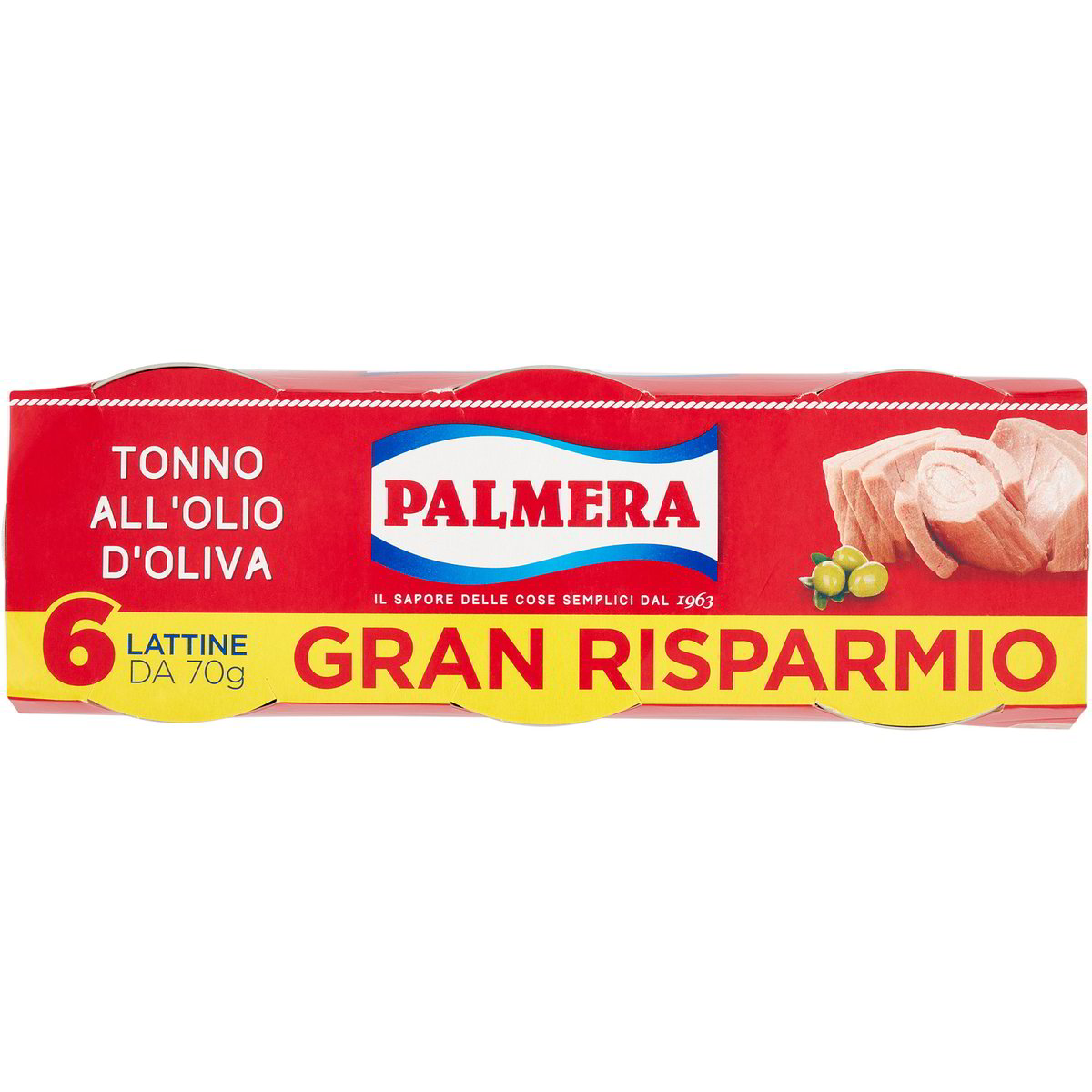 Tonno all'olio d'oliva x6 PALMERA 6 X 70 G - Coop Shop