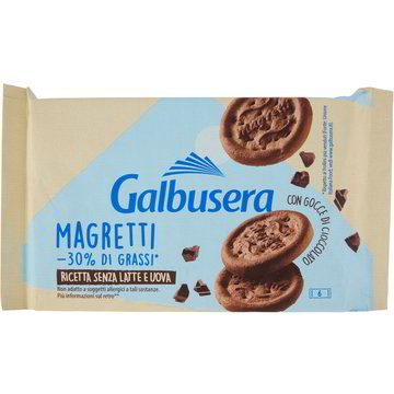 Biscotti con gocce cioccolato magretti i leggeri GALBUSERA 6 X 43,3 G ...