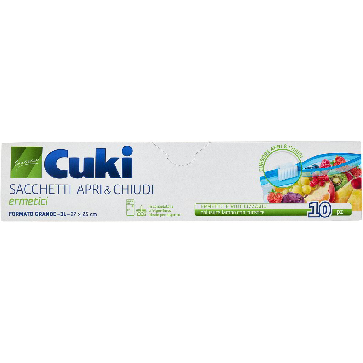Sacchetti freezer apri/chiudi ermetici grandi x10 CUKI 1 PZ - Coop Shop