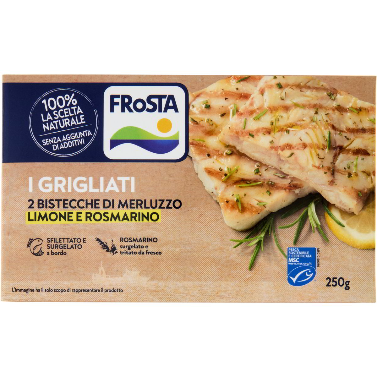 Merluzzo bistecca grigliata limone/rosmarino FROSTA 250 G - Coop Shop