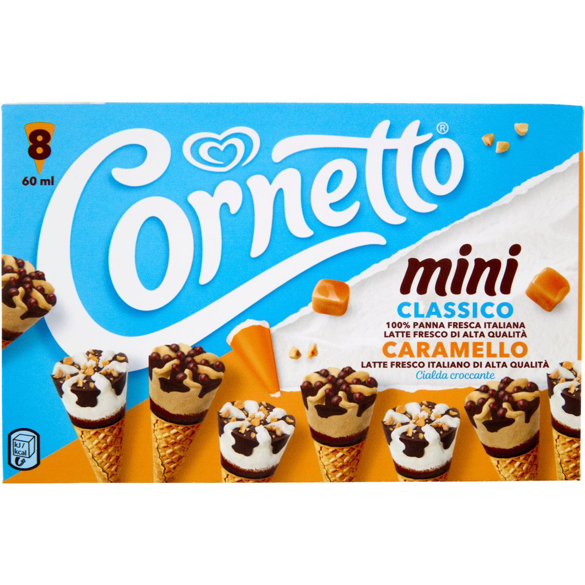 Cornetto mini classico x4 caramello x4 ALGIDA 8 X 60 ML - Coop Shop