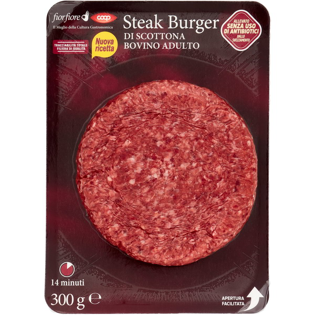 Bovino steak burger hamburger di scottona COOP - FIOR FIORE 300 G ...