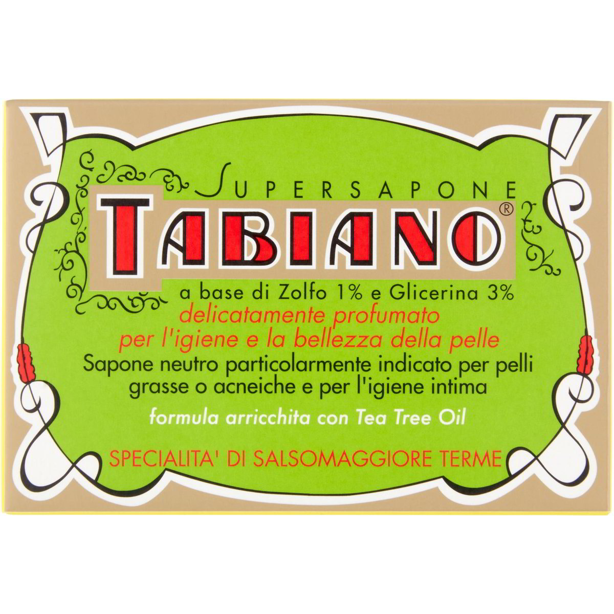 Sapone solido zolfo pilogen carezza supersapone TERME TABIANO 125 G ...