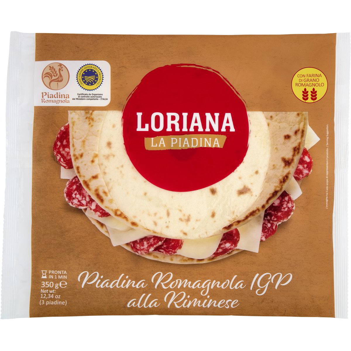 Piadina romagnola igp alla riminese LORIANA 350 G - Coop Shop