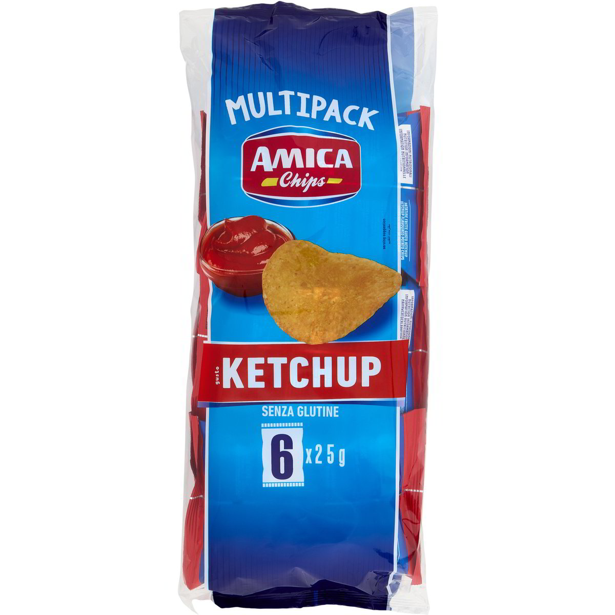 Patatine al ketchup AMICA CHIPS 6 X 150 G - Coop Shop