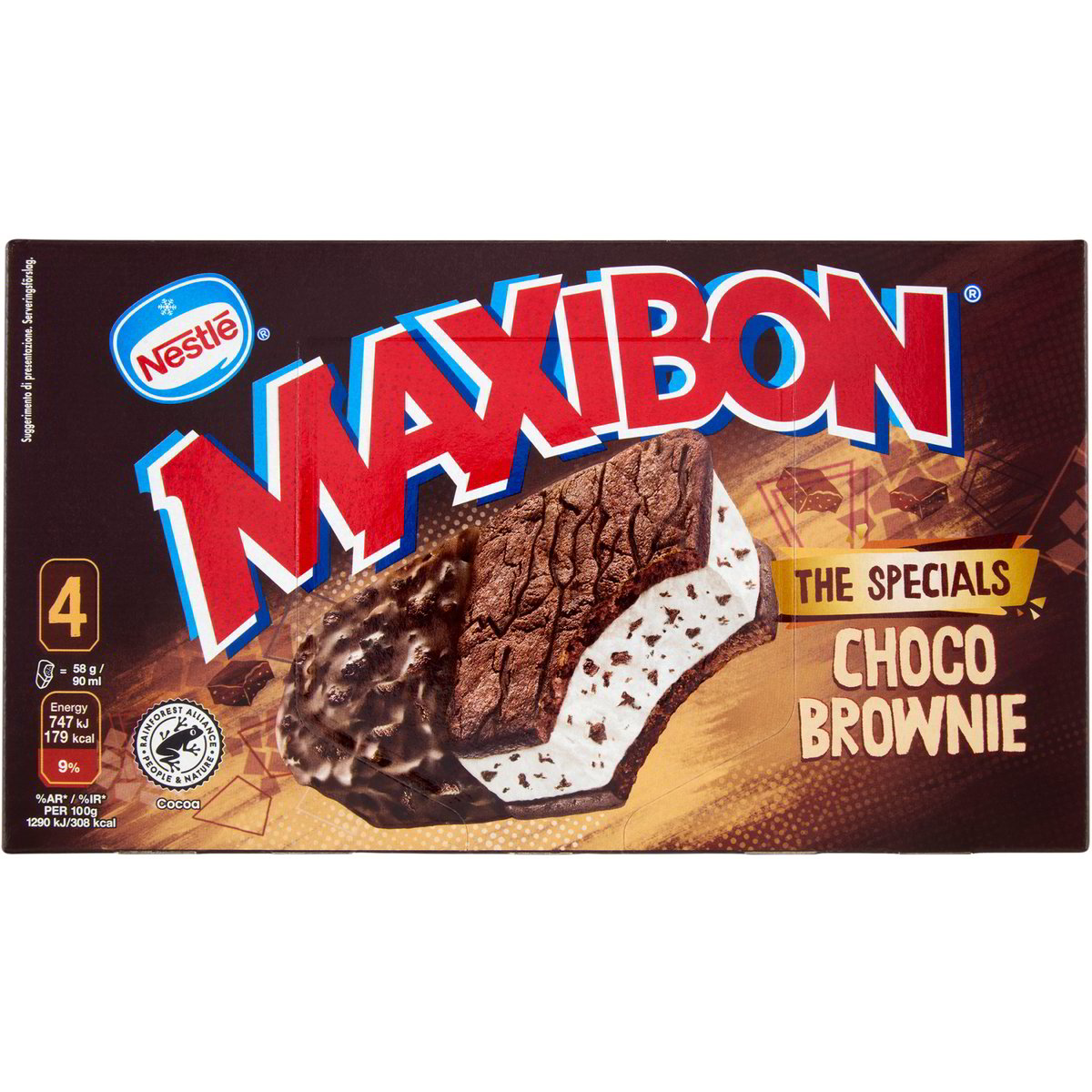 Gelato maxibon choco brownie x4 NESTLÉ 240 G - Coop Shop