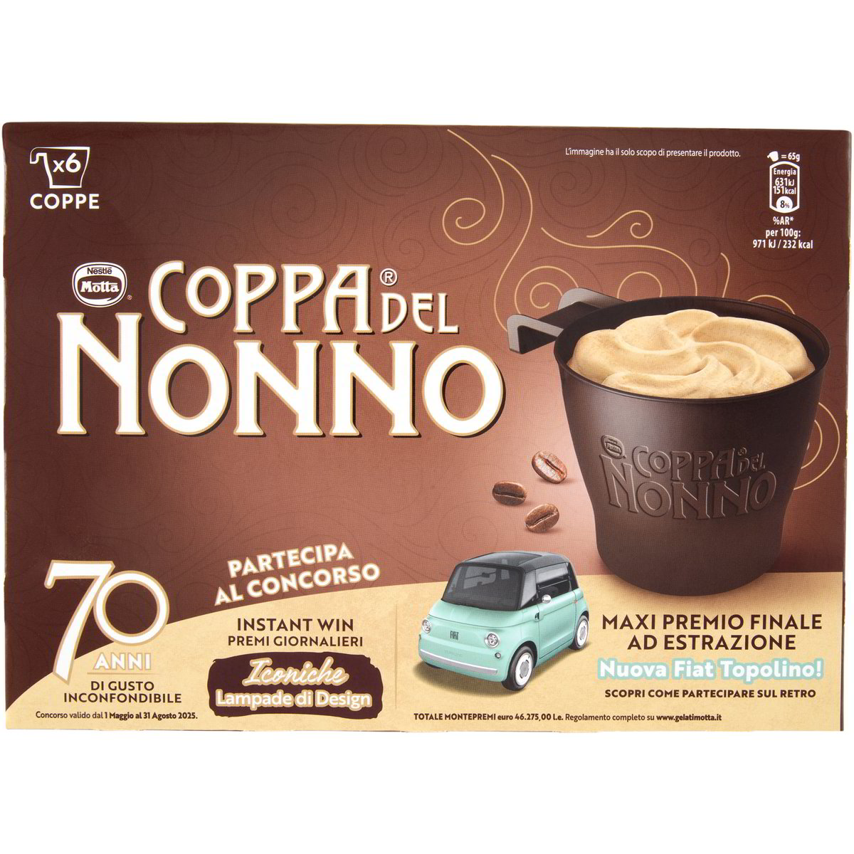 Gelato coppa del nonno x6 MOTTA 390 G - Coop Shop