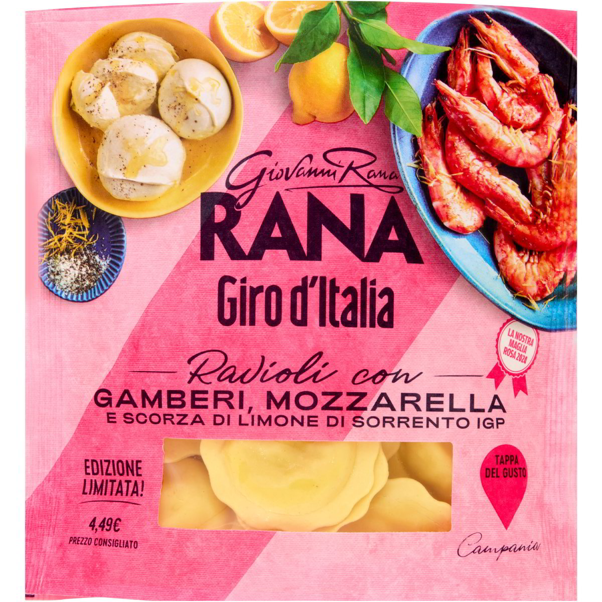 Ravioli gamberi/mozzarella/limone sorrento igp RANA 250 G - Coop Shop