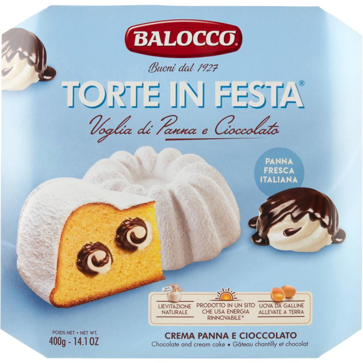 Torta in festa voglia di panna e cioccolato BALOCCO 400 G - Coop Shop