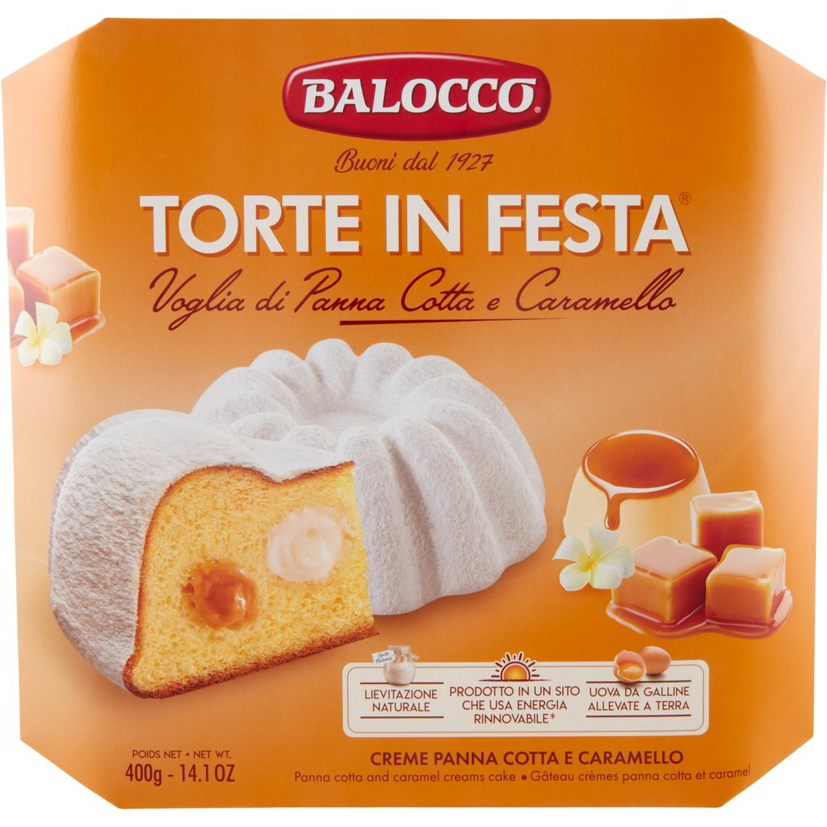 Torta crema panna cotta/caramello BALOCCO 400 G - Coop Shop