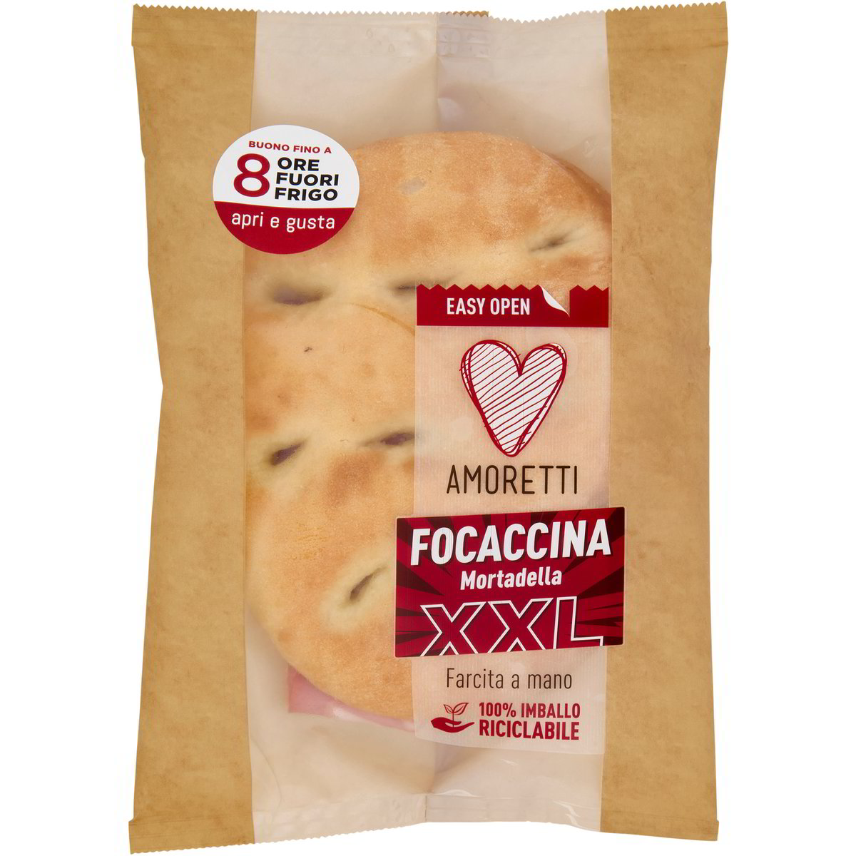 Focaccina con mortadella xxl AMORETTI 170 G - Coop Shop