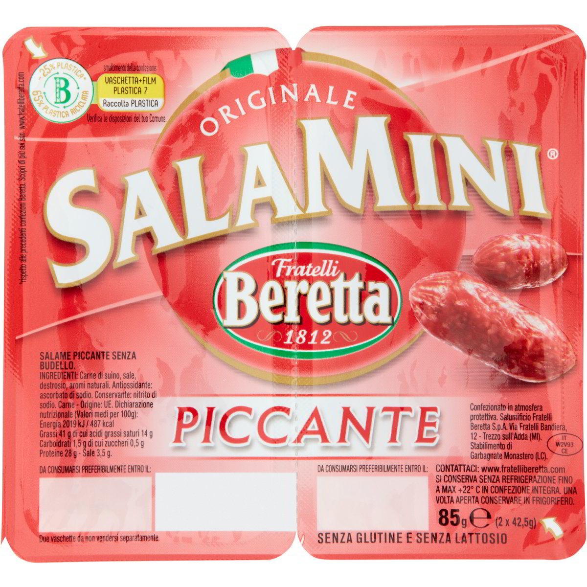 Salamini piccanti FRATELLI BERETTA 2 X 42,5 G - Coop Shop