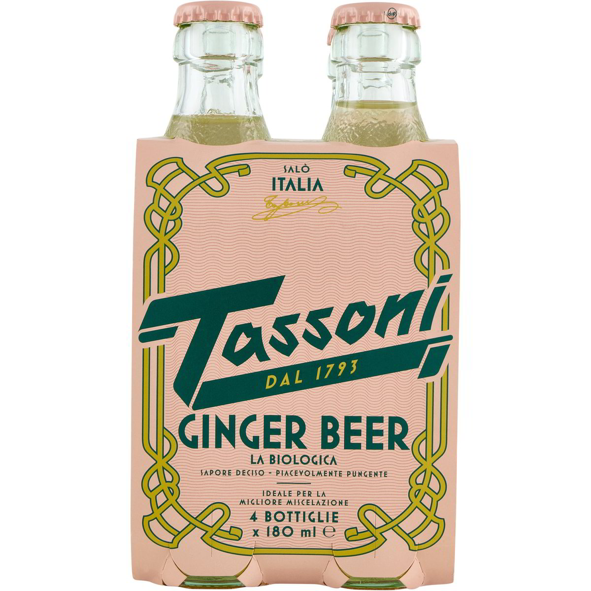 Bevanda analcolica alla zenzero ginger beer x4 TASSONI 4 X 180 ML ...