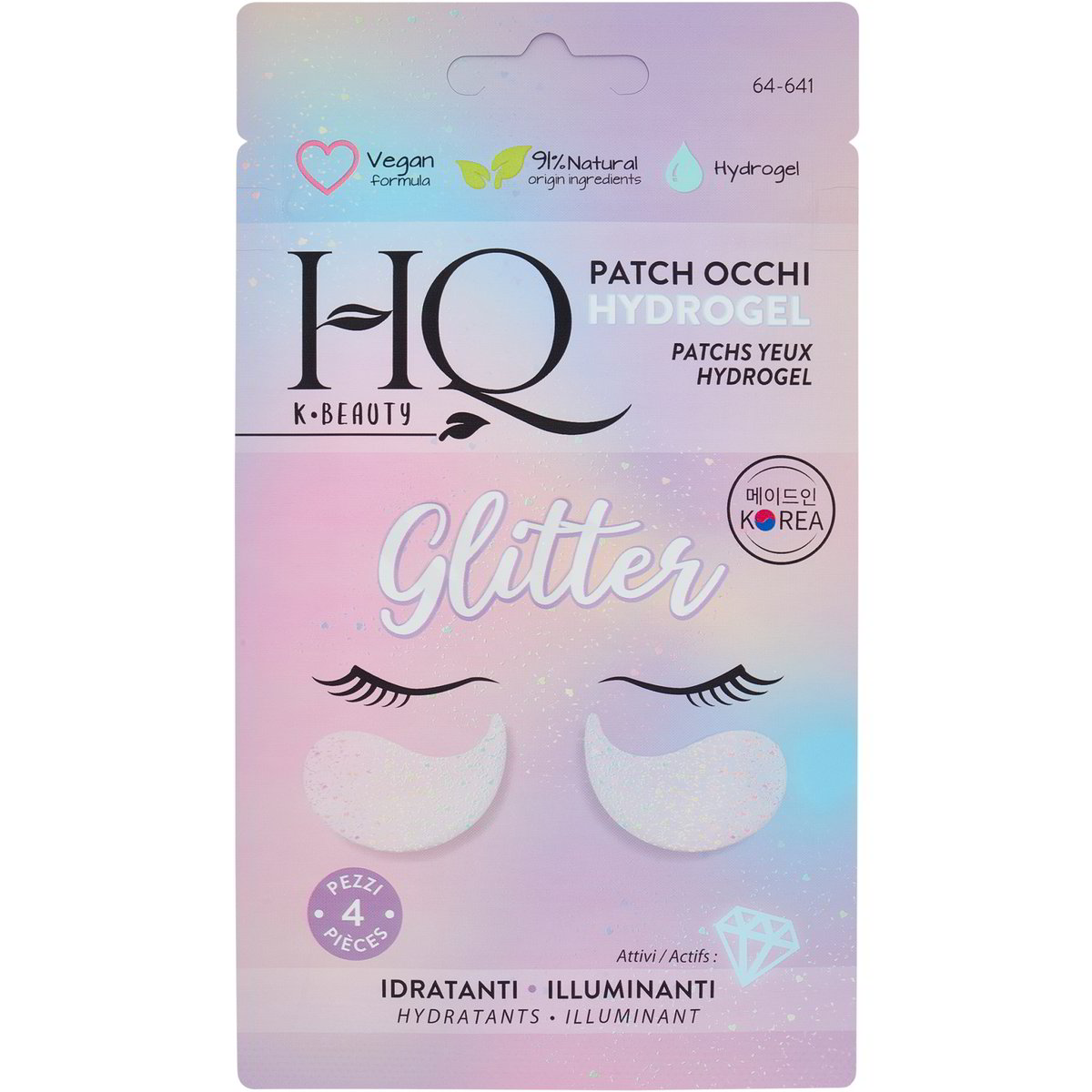 Occhi patch hydrogel glitter illuminanti x4 HQ 1 PZ - Coop Shop