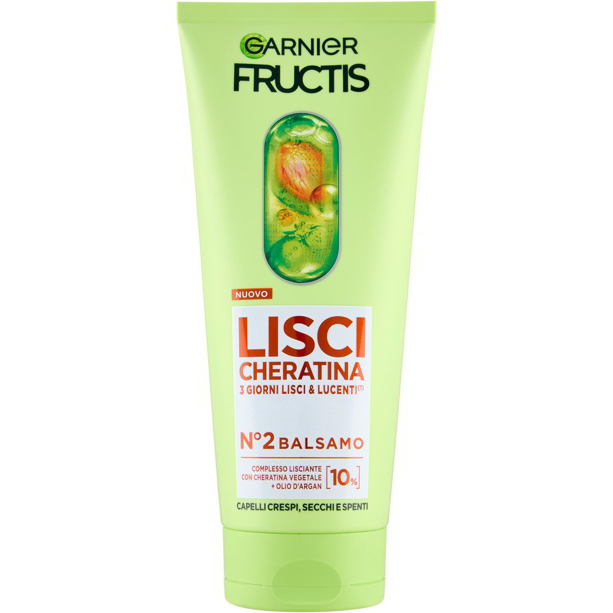 Balsamo capelli crespi lisci cheratina GARNIER - FRUCTIS 200 ML - Coop Shop