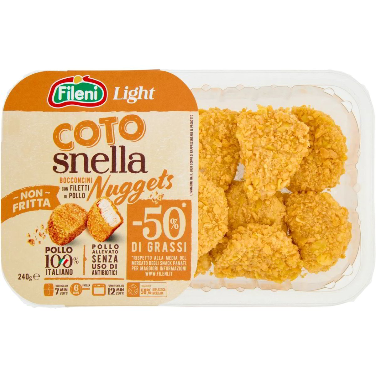 Nuggets di pollo cotosnella FILENI 240 G - Coop Shop