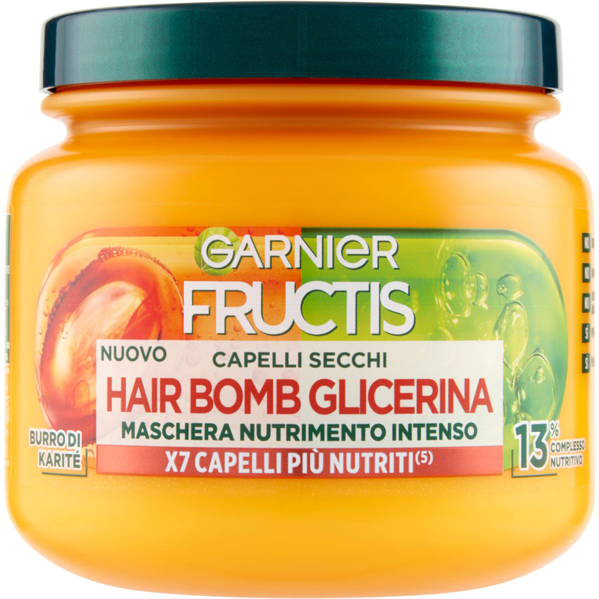 Maschera capelli secchi hair bomb glicerina GARNIER FRUCTIS 320 ML ...