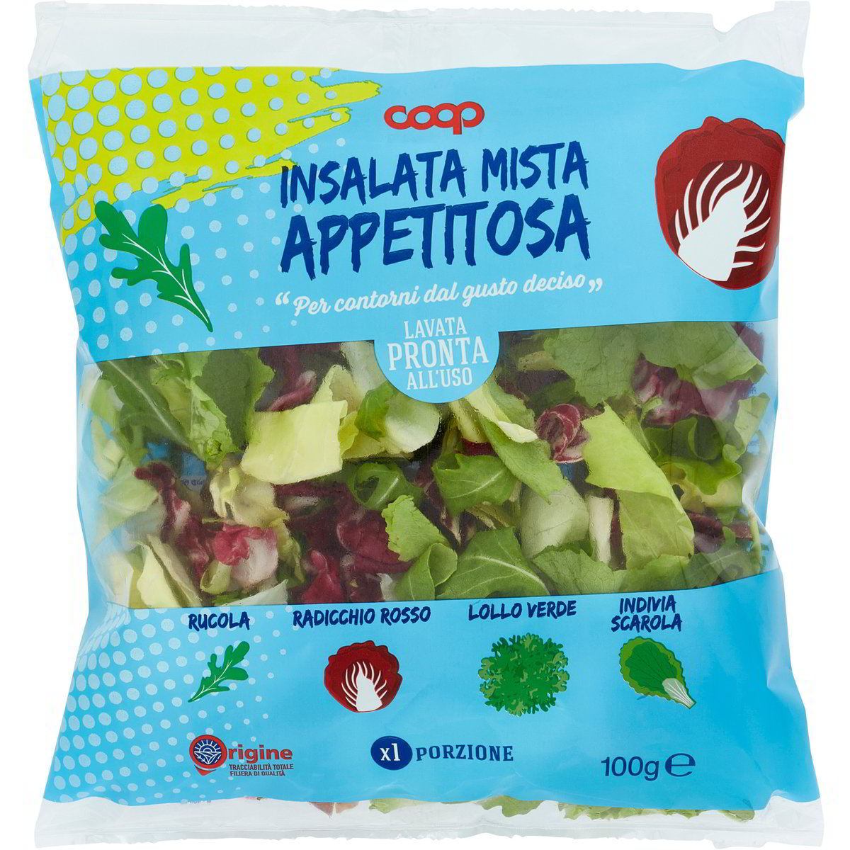 Insalata mista appetitosa COOP - ORIGINE 100 G - Coop Shop
