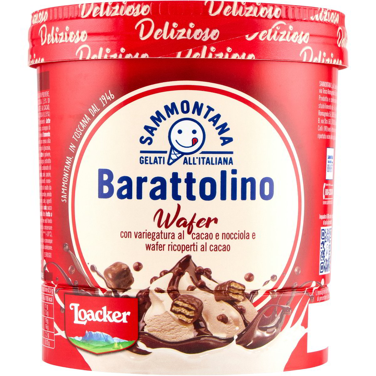 Gelato barattolino wafer loacker SAMMONTANA 500 G - Coop Shop