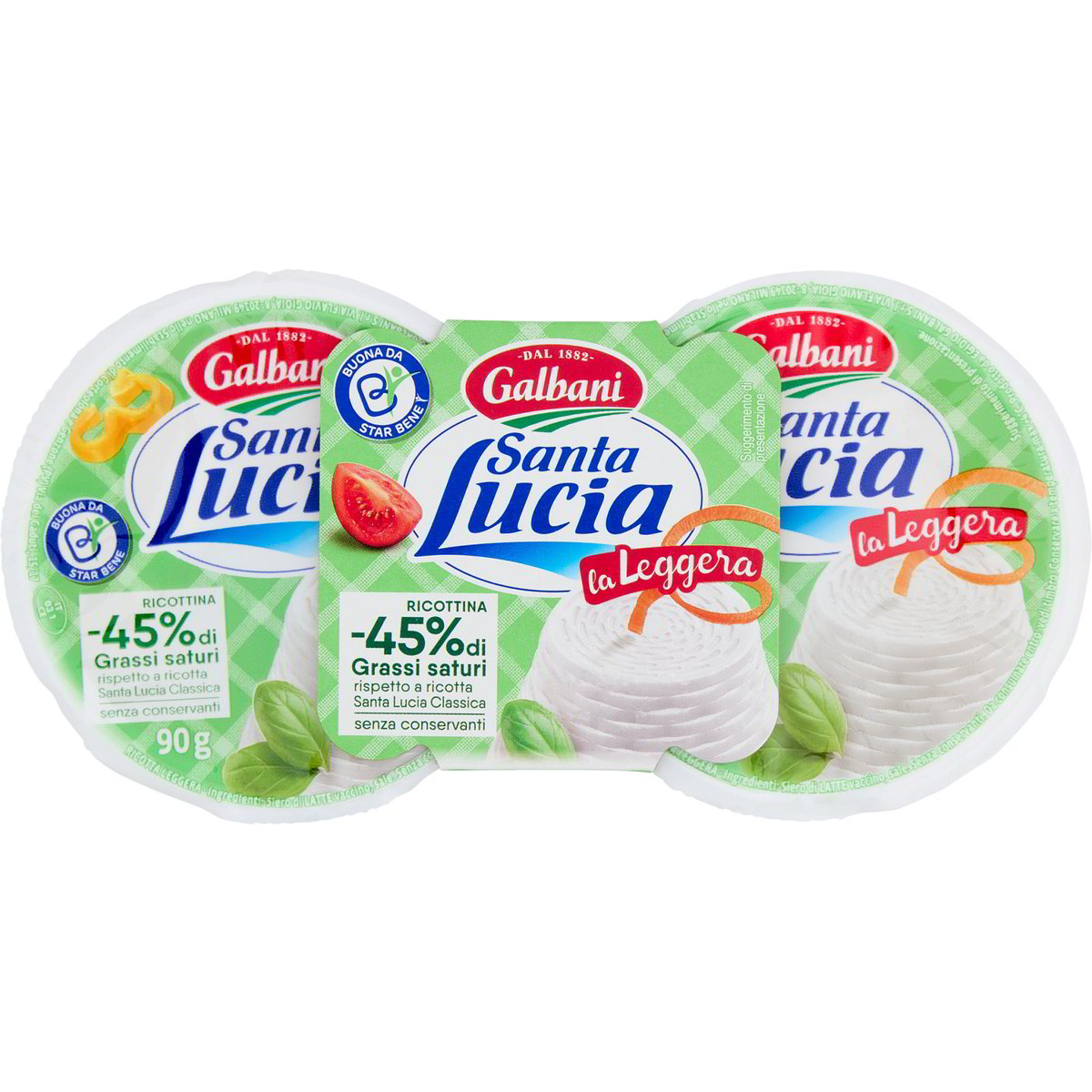 Ricotta light SANTA LUCIA 2 X 90 G - Coop Shop