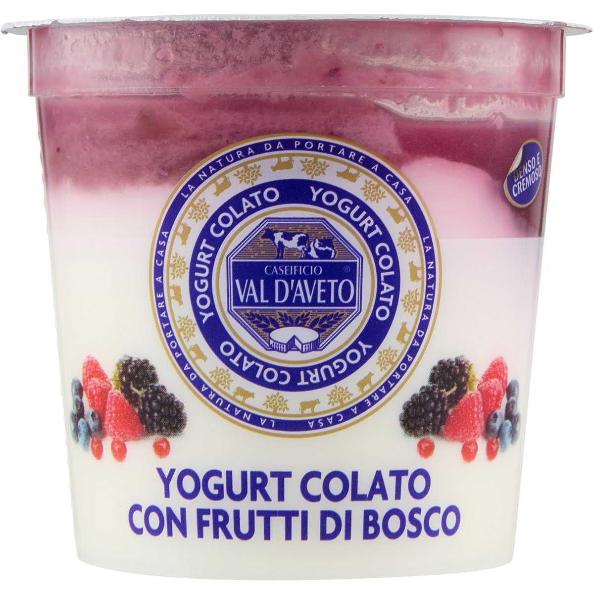 Yogurt intero colato con frutti di bosco CASEIFICIO VAL D'AVETO 150 G ...