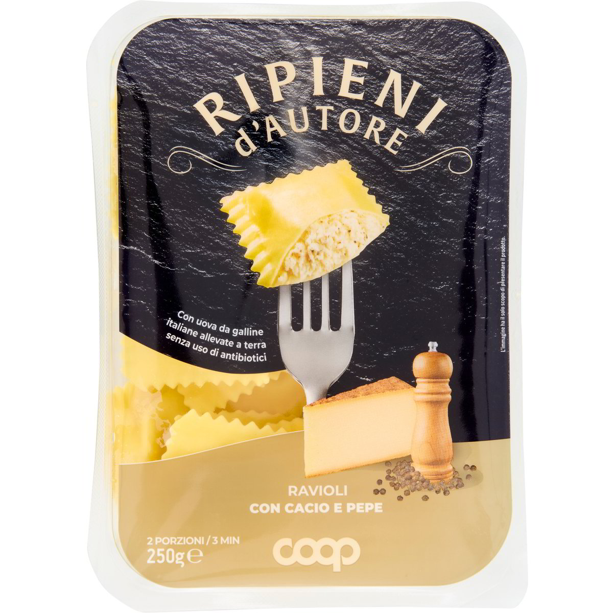 Ravioli ripieni con cacio e pepe COOP 250 G - Coop Shop