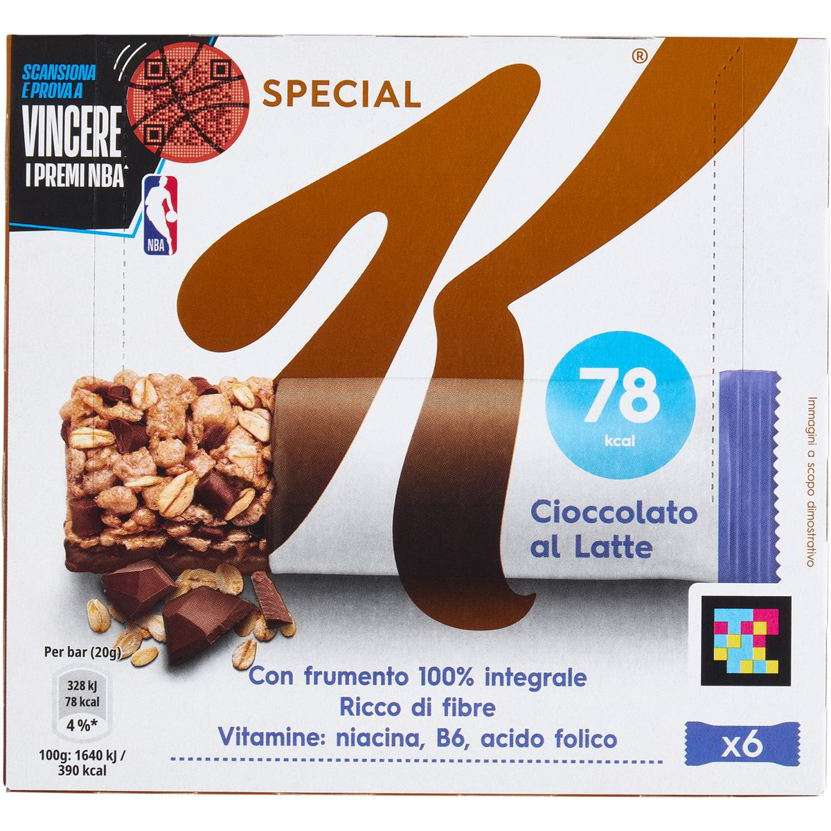 Barrette di cioccolato al latte special k KELLOGG'S 6 X 20 G - Coop Shop