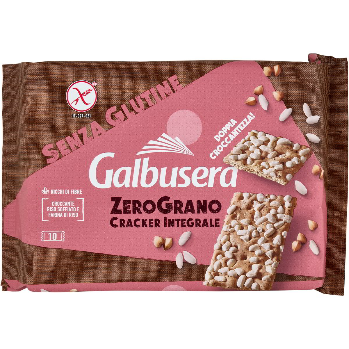 Crackers integrale con riso soffiato zerograno GALBUSERA 360 G - Coop Shop