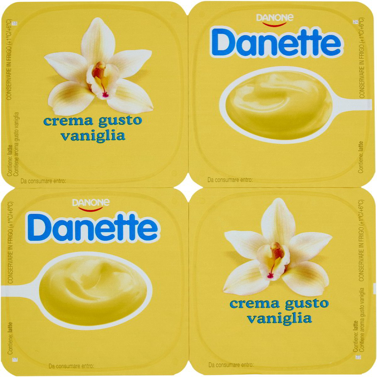 Danette crema dessert vaniglia DANONE 4 X 125 G - Coop Shop