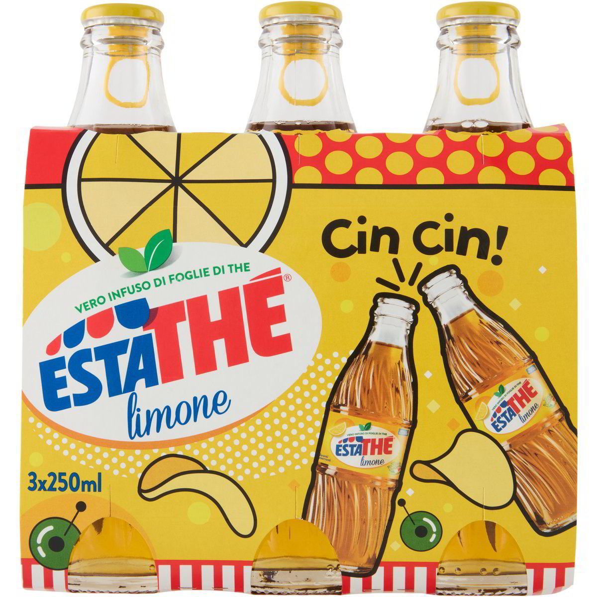 Tè estathè al limone in vetro FERRERO 3 X 250 ML - Coop Shop