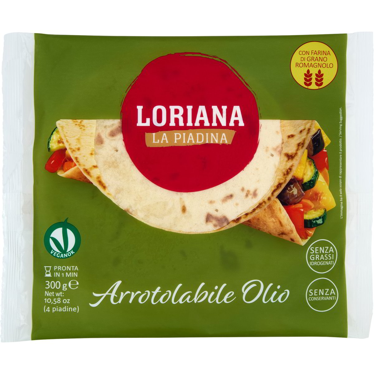 Piadina grano romagnolo x4 LORIANA 300 G - Coop Shop