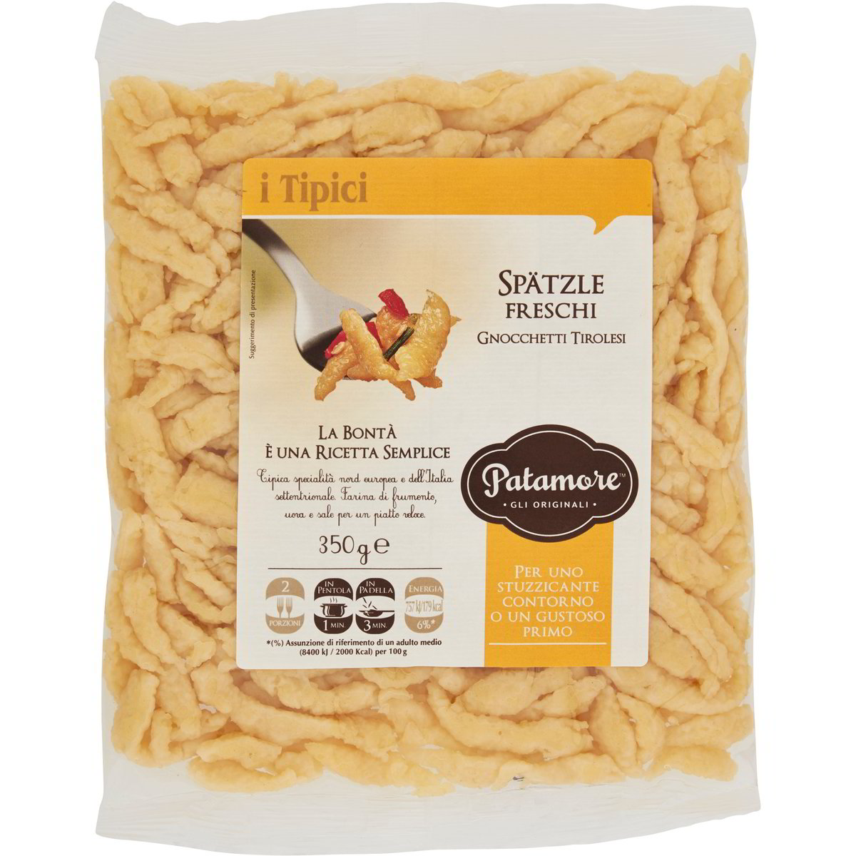 Gnocchi tirolesi spatzle PATAMORE 350 G - Coop Shop